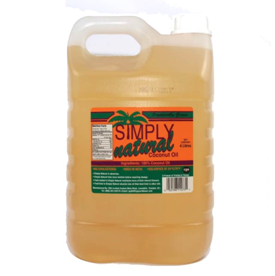 Simply Natural Coconut Oil 4L | CGA Caribbean
