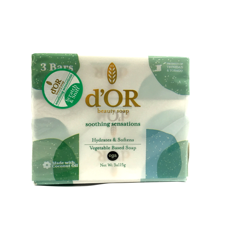 d’OR Soap 3 Pack – Soothing Sensations – CGA Caribbean