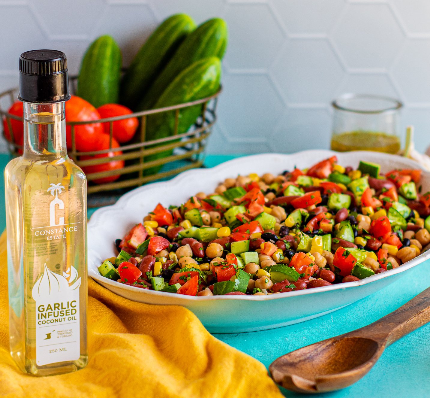 Three Bean Salad with Garlic Infused Oil – CGA Caribbean